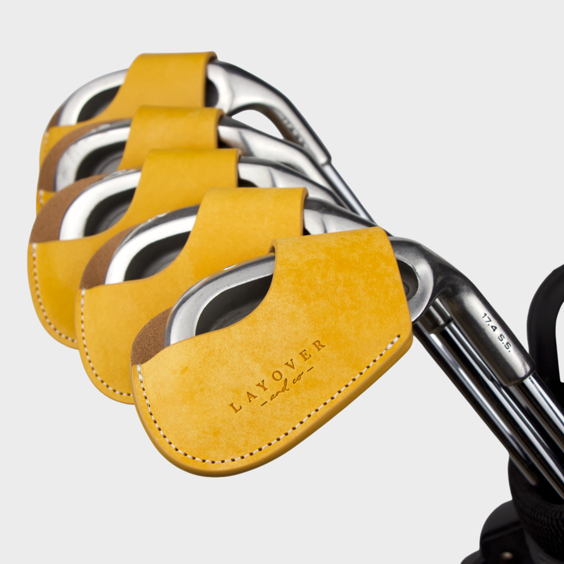 Leather Golf Iron Covers | Handmade Leather Goods | Layover and Co.